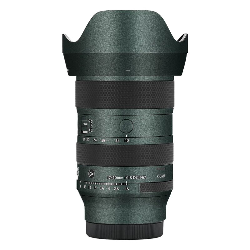 Защитная пленка для объектива Sigma 17-40mm F1.8 с малахитовым зеленым цветом для Sony E/L mount, 3M клей
