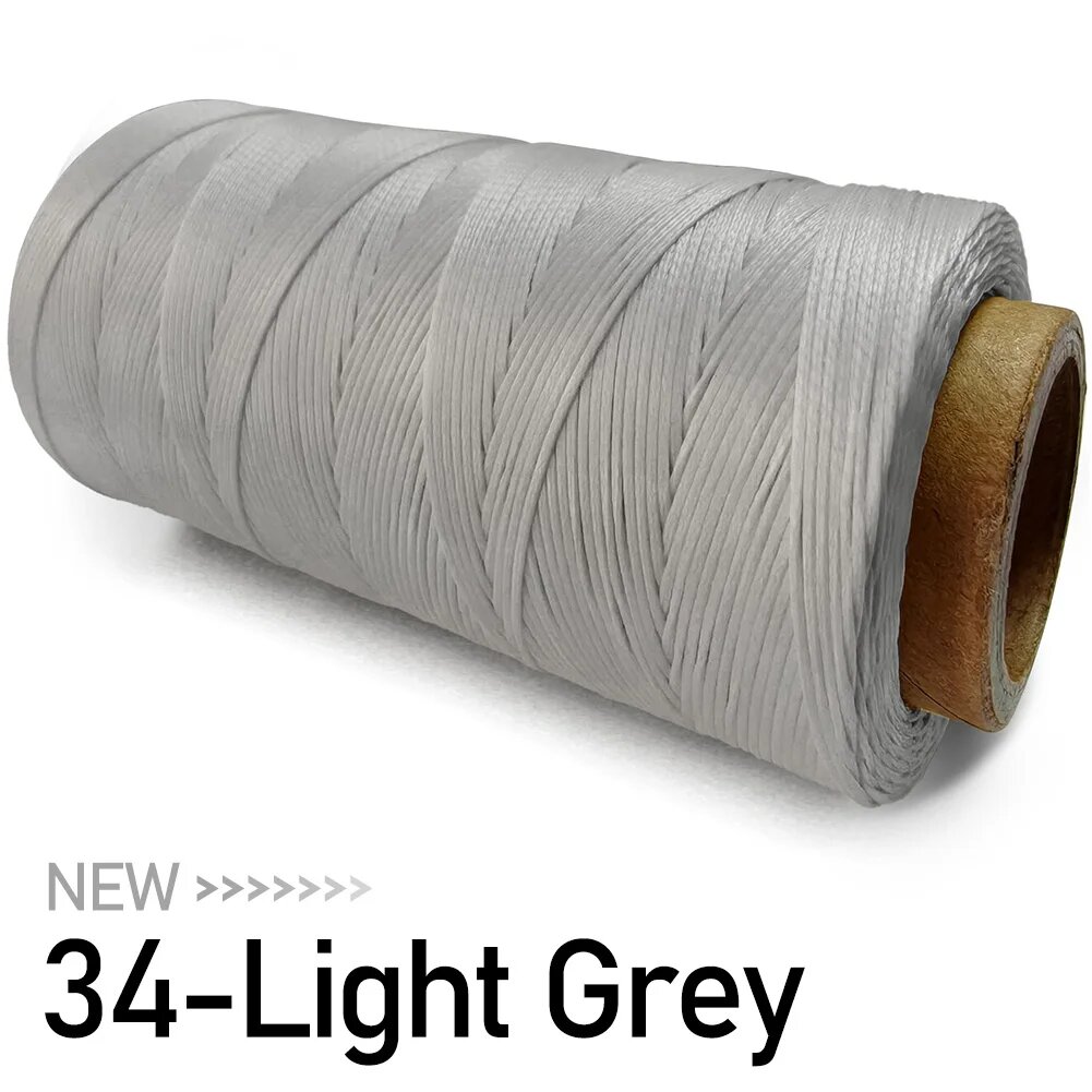 Вощёный шнур полиэстер Tepoztec 34-Light Grey, 150D, 270м