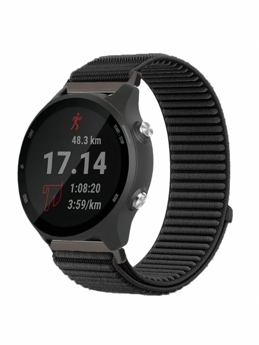 Нейлоновый ремешок для 20мм смарт-часов Garmin Forerunner 570 42мм, 245/ 645/ 165 и 245/ 645/ 165 Music, Forerunner 158/ 55, модный спортивный стиль, Trail Loop ремень для часов спортивный аксессуар для Garmin