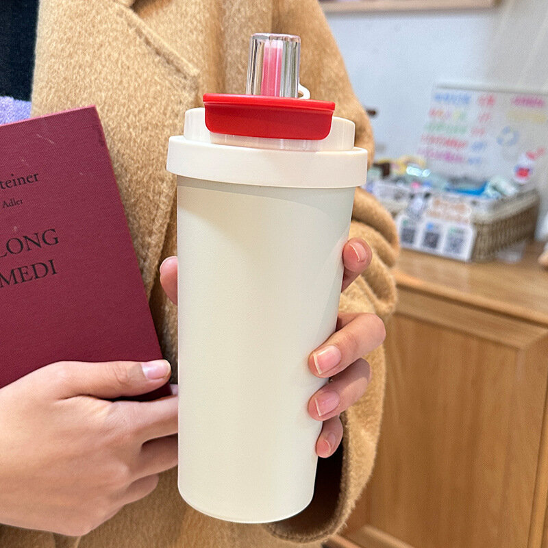 Умная кофейная кружка из нержавеющей стали 316, высокая эстетика, автомобильный вакуумный утолщенный термос, портативная дорожная кружка для студентов