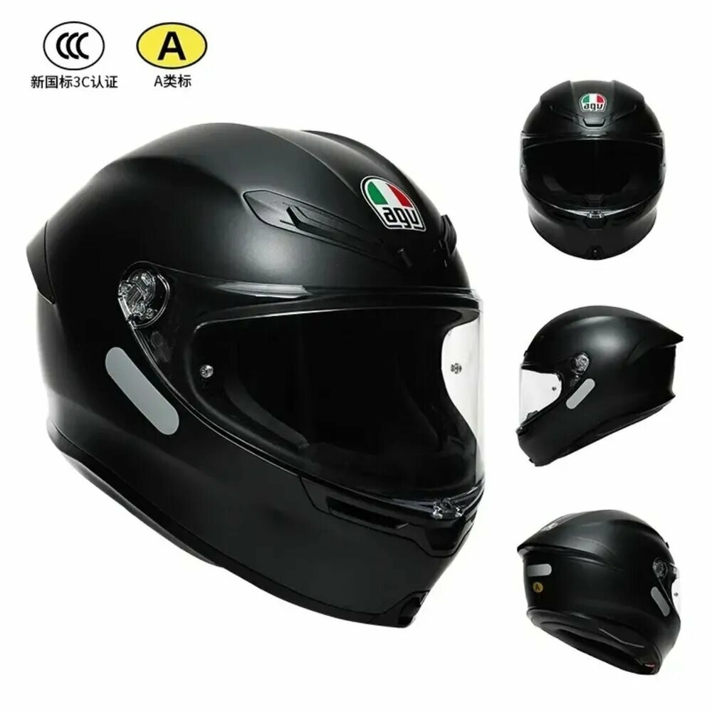AGV Мотошлем, цвет: черный матовый, размер: M