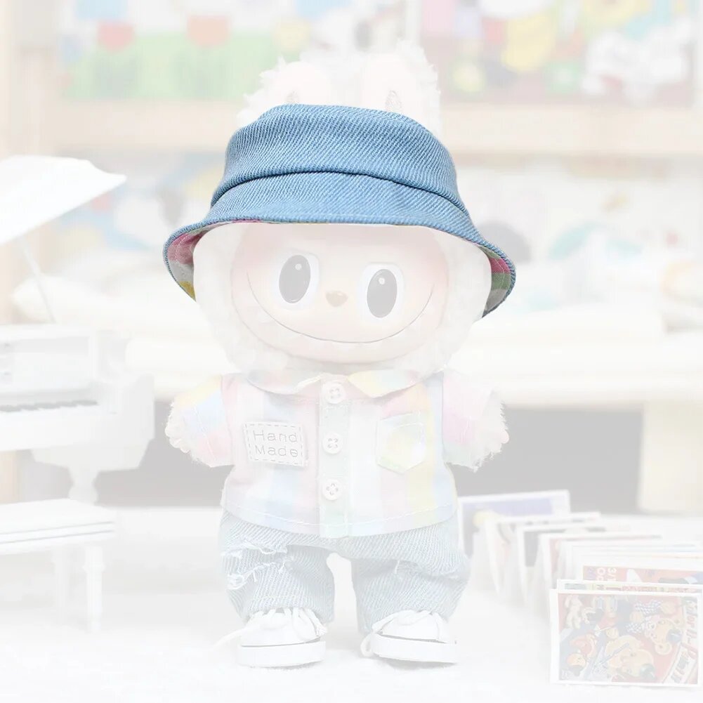 Fashion Set Mini Doll Clothes for 17cm Ropa Labubu High Energy Series for Labubu V2 V1 Essential for Travel with Shoes