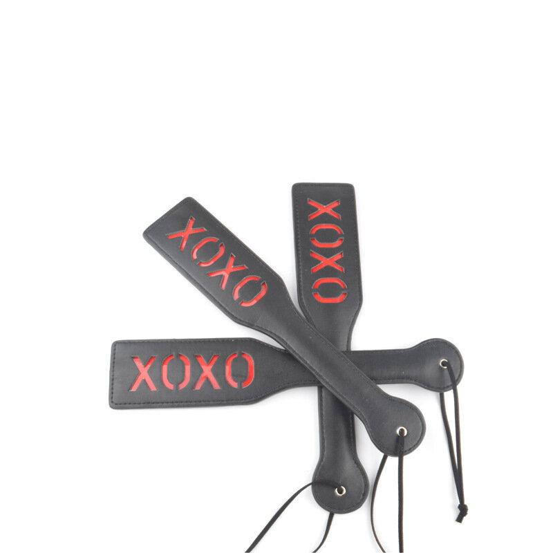 Поглаживающий палка с буквами XOXO для интимной игры, сексуальный секс-игрушка с регулируемым хватом, черный цвет