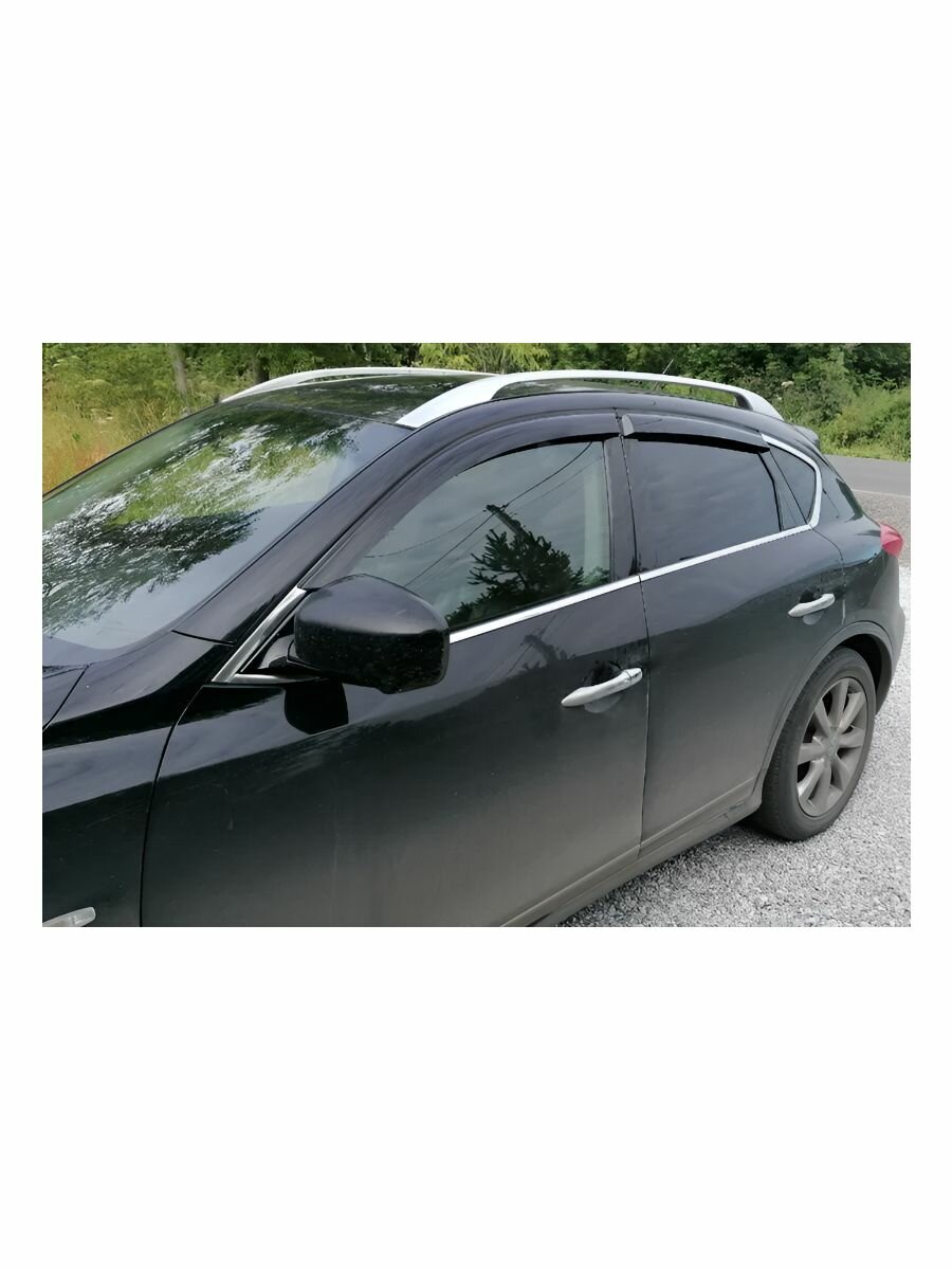 Дефлекторы окон Инфинити ех35 ех25 J50 2008-2013 / QX 50 2013-2018 / Ветровики Infiniti EX35 EX25