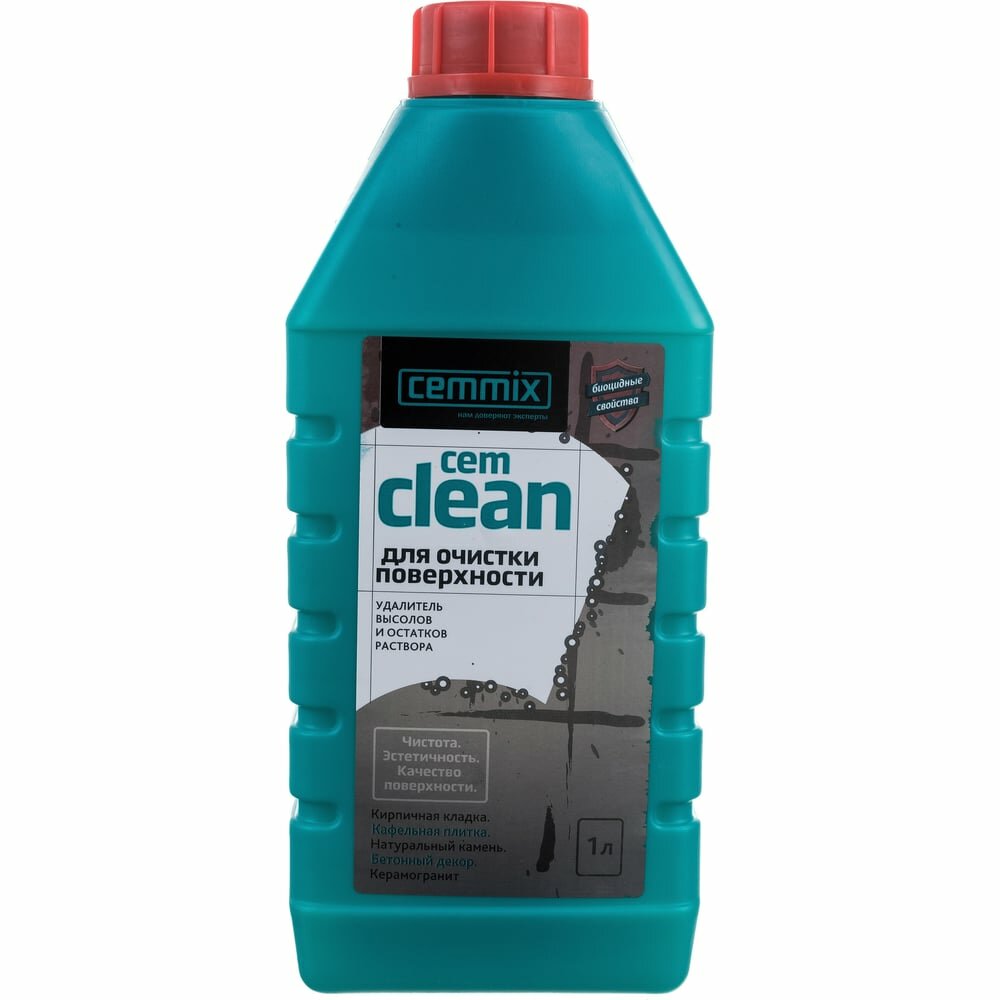 Концентрированный очиститель от высолов и остатков раствора CEMMIX Clean 1 л 558405