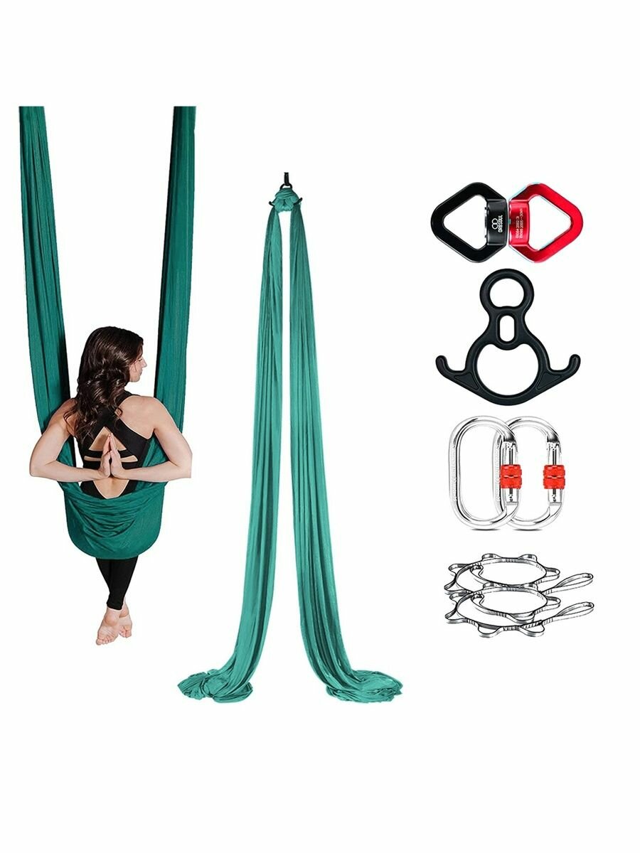 Полотно для воздушной гимнастики, нейлон, 800 см x 150 см, грузоподъёмность 500 кг