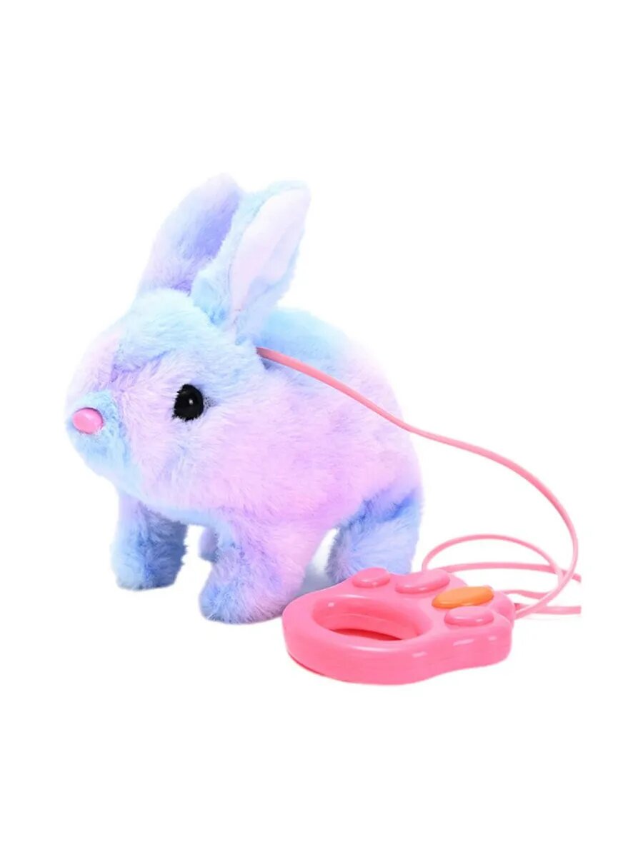 Интерактивная игрушка кролик, двигает ушами, ротиком, ходит