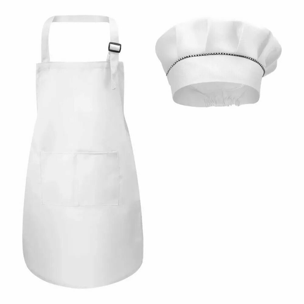 Детский фартук и поварской колпак, 4-12 лет