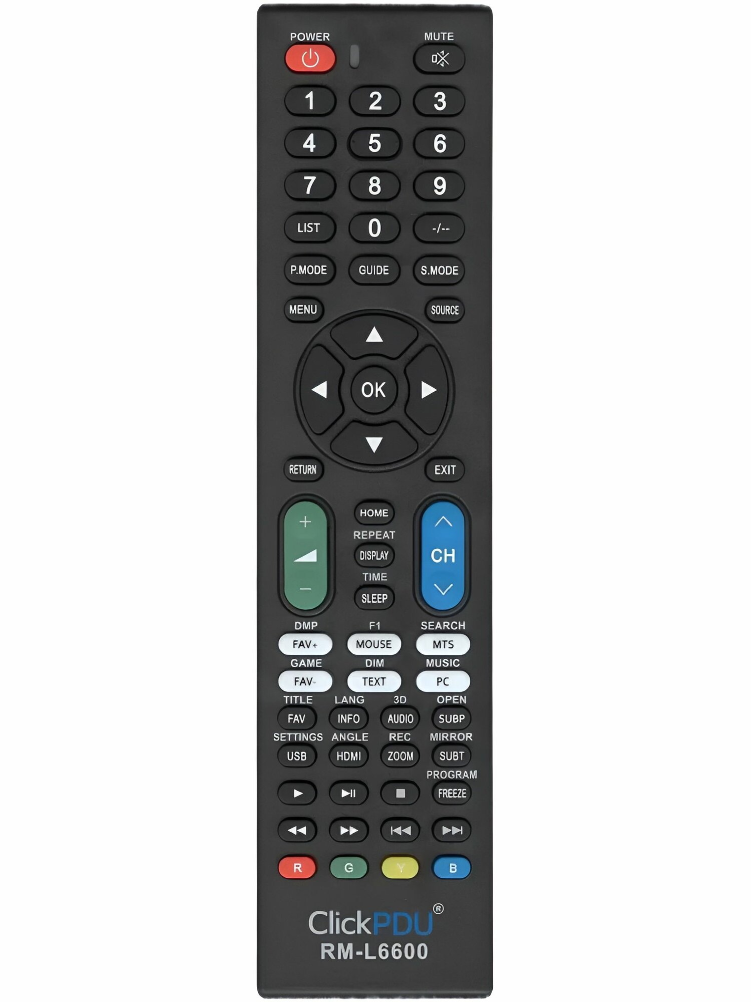 Универсальный пульт ClickPDU для MYSTERY RM-L6600 (HOD2122)