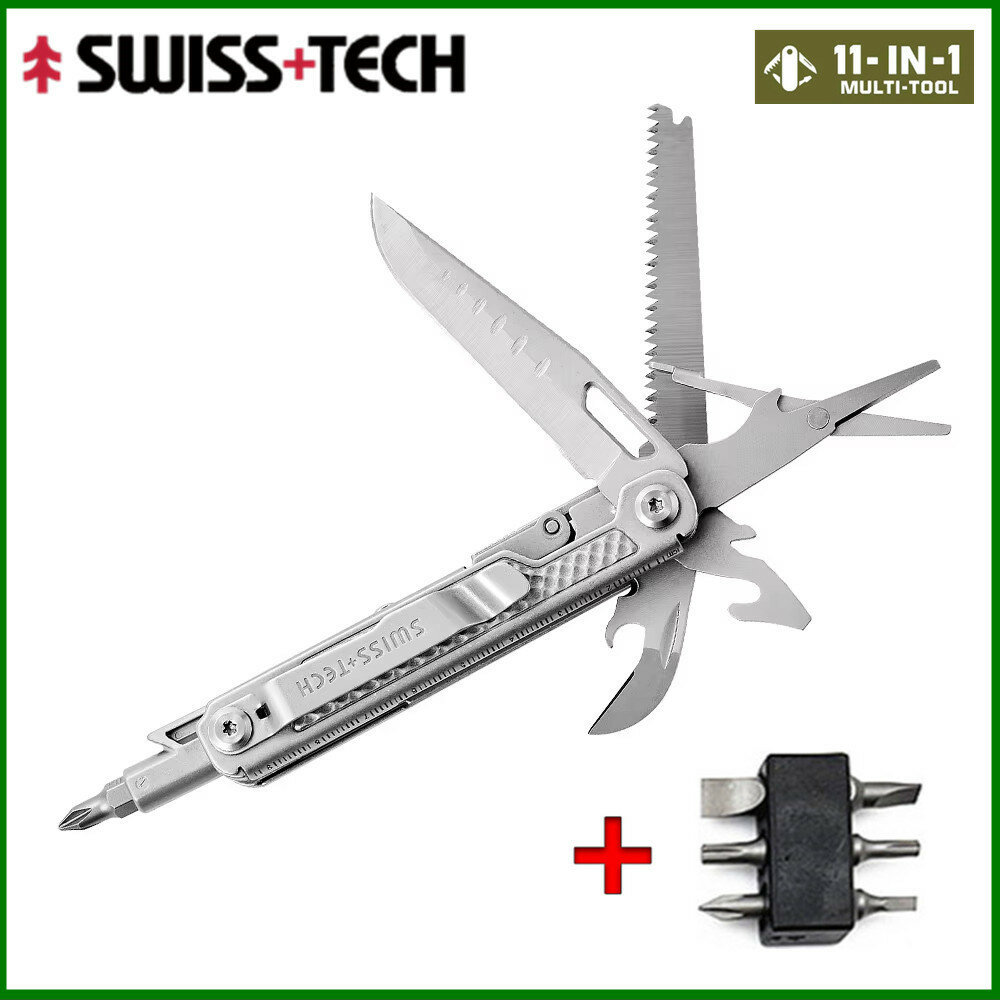 Многофункциональный нож Swiss Tech для выживания на природе, складные портативные ножницы, EDC, аварийное снаряжение