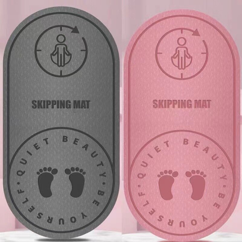Утолщенный мат для прыжков на скакалке, звукоизоляционный, нескользящий, амортизирующий мат, йога-мат, домашний фитнес, танцевальные упражнения, бесшумная скакалка