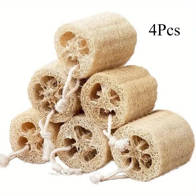 Губка, Натуральная кожа, 4 шт.