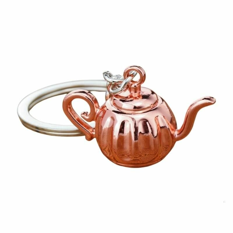 Брелок в виде портафильтра для эспрессо, уникальный аксессуар для кофе, - Кофейник из Розового Золота