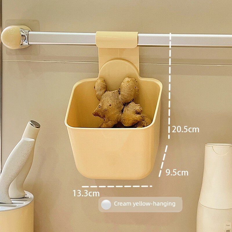 Кухонный ящик для хранения лука, имбиря и чеснока, настенный стеллаж для хранения овощей, настенная подвесная корзина,