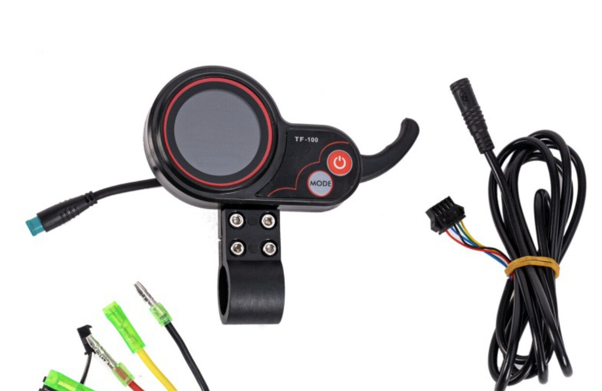 6-pin meter controller TF-100 five-pin meter electric scooter kugoo M4 meter Hilop TF-100 5-pin instrument with extension cable compatible Kugoo M4 electric scooters five-pin design electric vehicle accessory durable material easy to use compact size