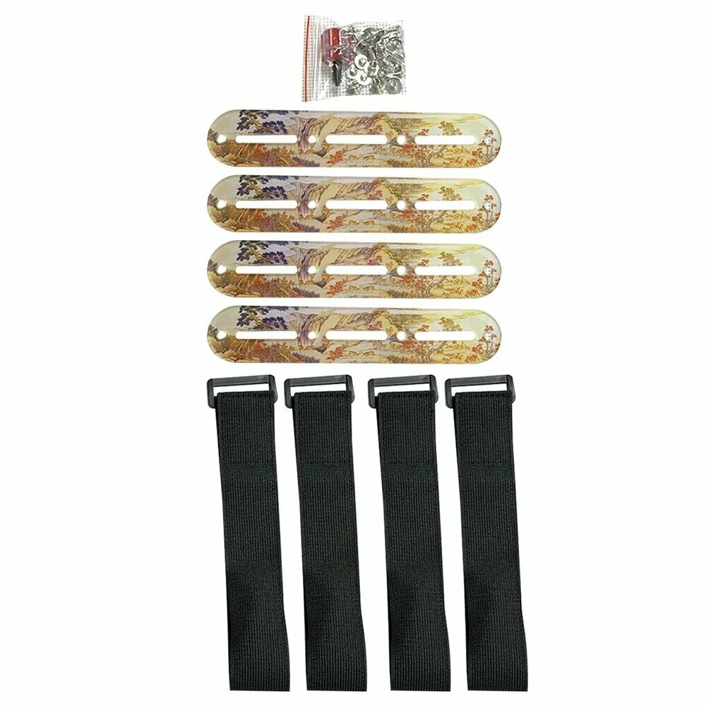 Набор для вышивания крестиком: фиксаторы для холста, эластичные ремни, винты и отвертка для рукоделия.