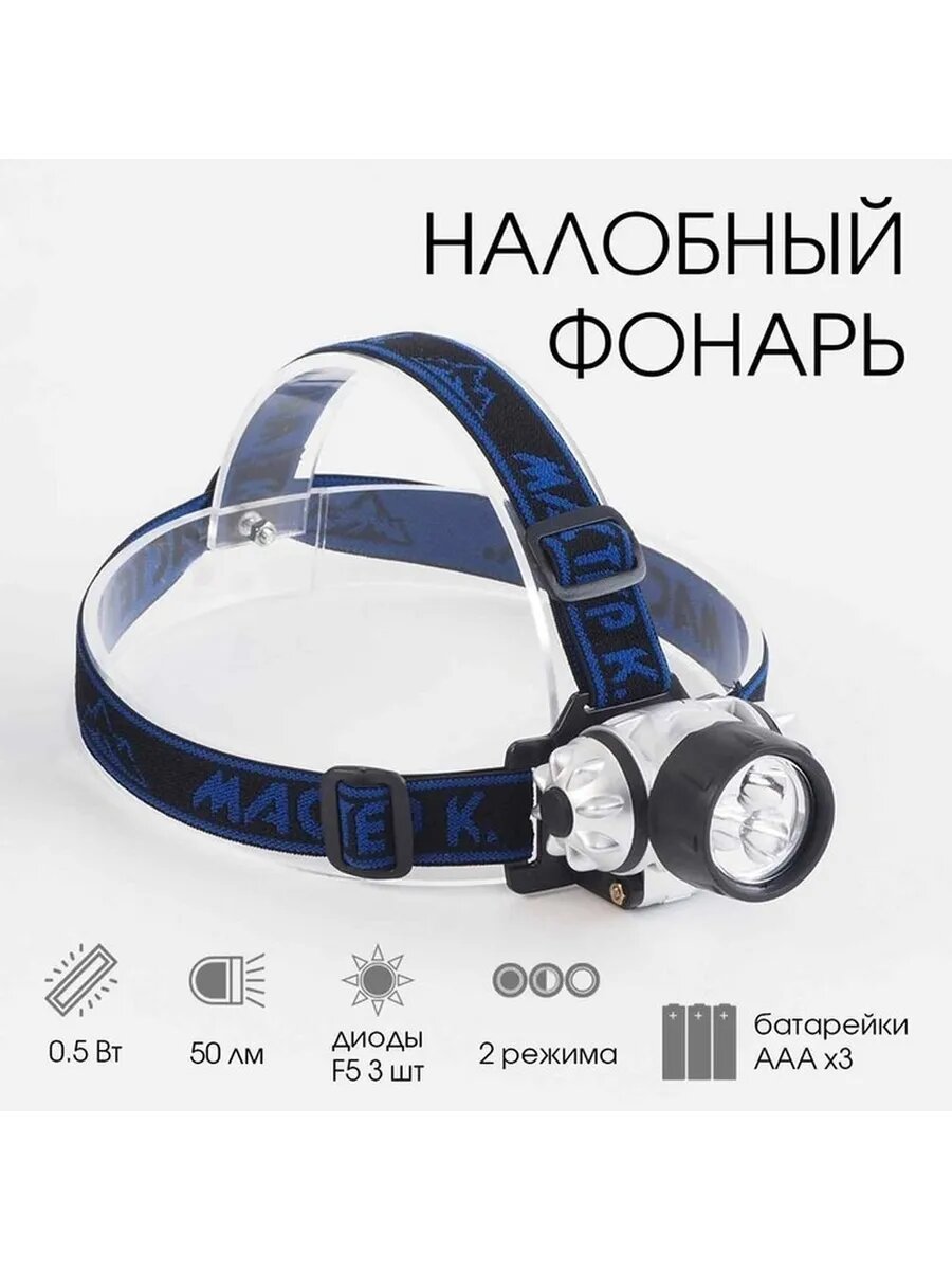 Компактный налобный фонарь для работы и отдыха