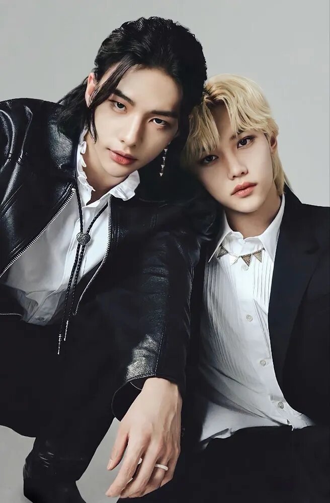 Алмазная Мозаика "K-pop Группа Стрей Кидс (Stray Kids)" 40х50 См Алмазная Вышивка / Картина Стразами Подарков / Украшения