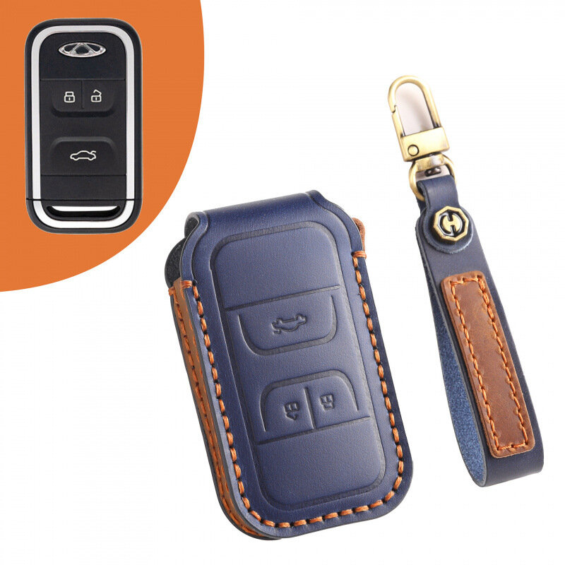 Подходит для чехла ключа Chery Xingtu TXL Lingyun LX Tiggo 3X из натуральной кожи 8P Arrizo 5 Plus