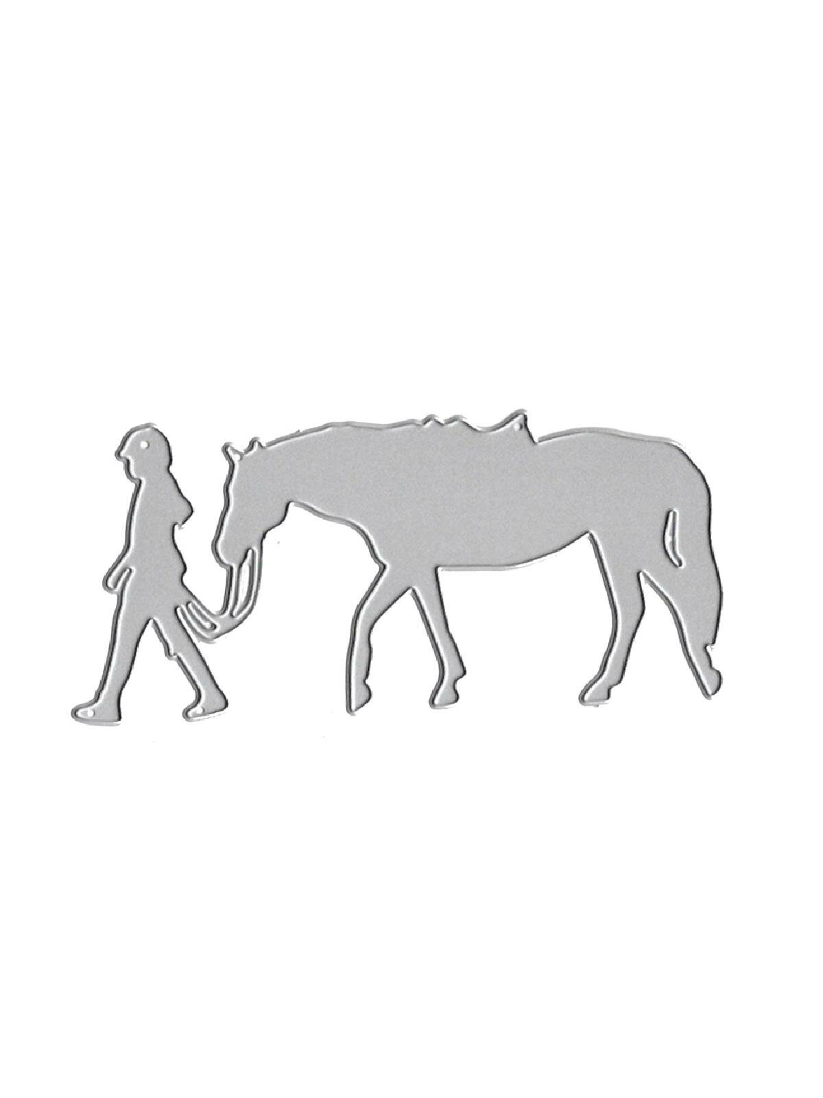 Штампы для резки лошади из углеродистой стали Металлический трафарет Шаблон Плесень из углеродистой стали