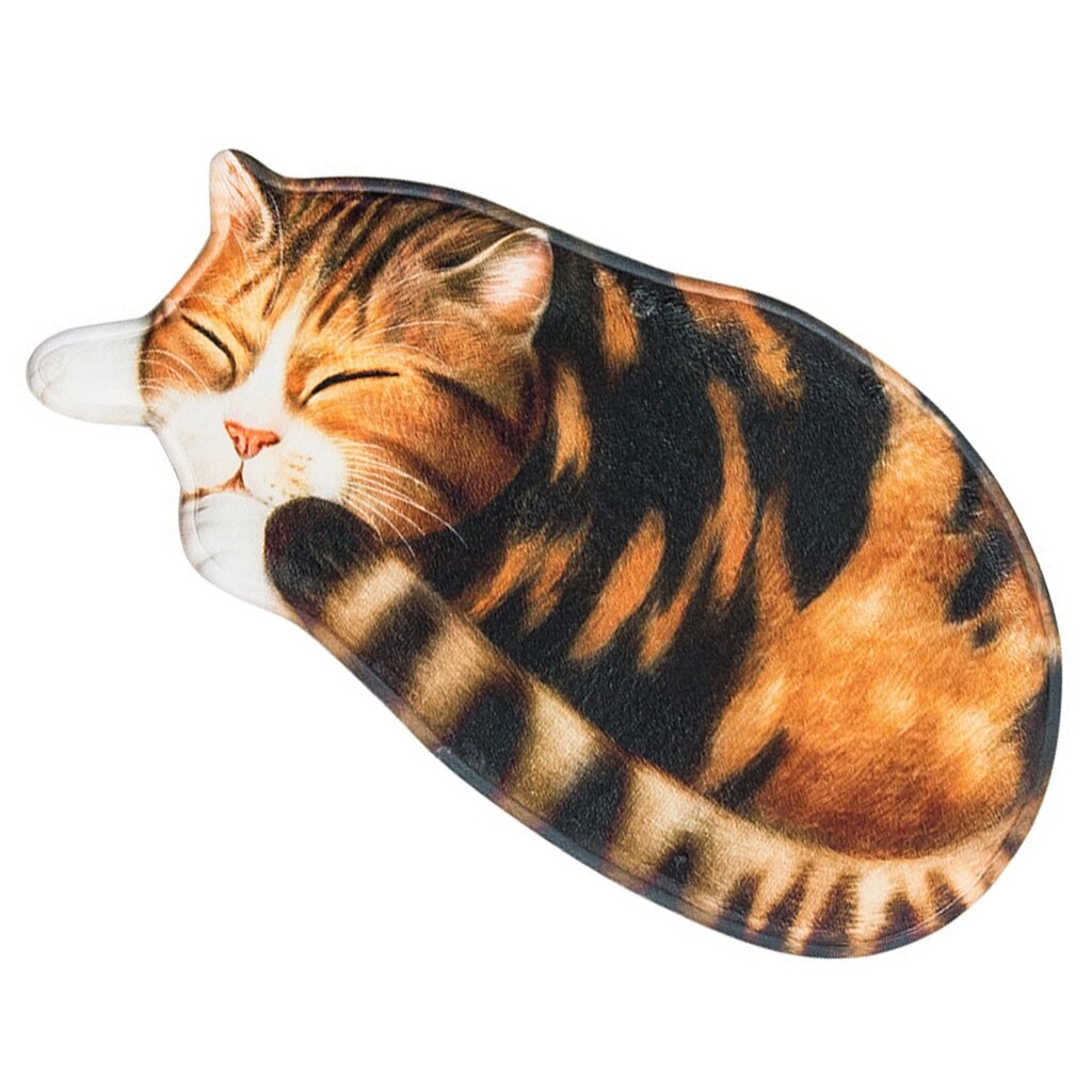 Коврик для двери с котом 3D