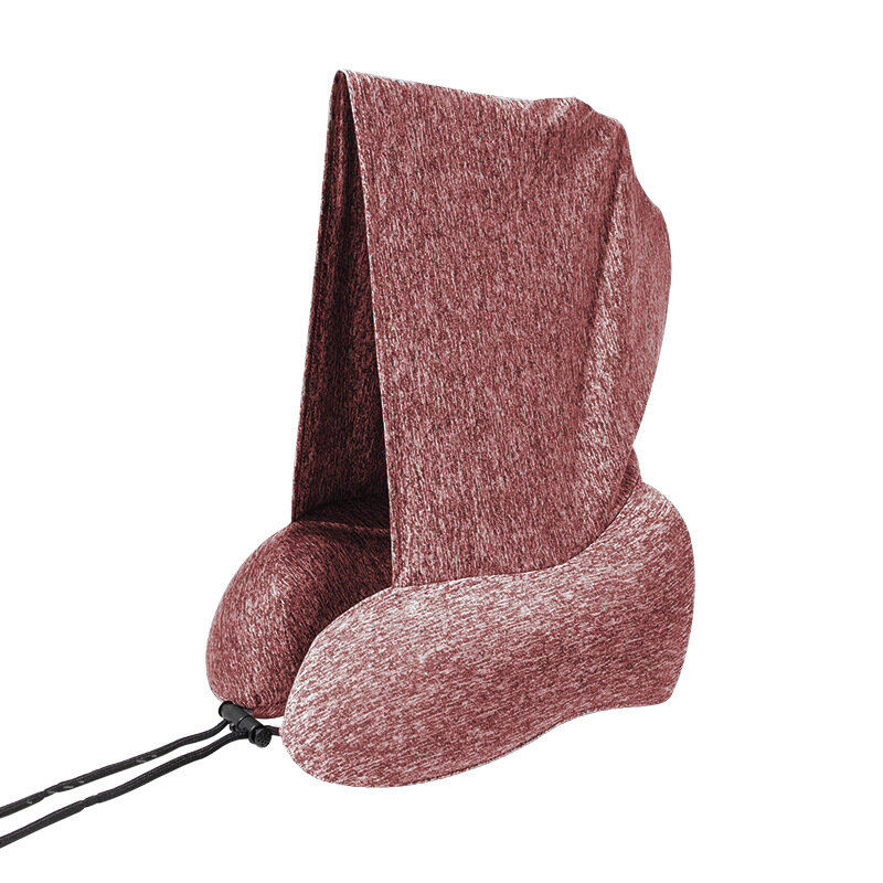 Катионная подушка с капюшоном U-образной формы, подушка из пены с эффектом памяти, съемная и моющаяся подушка для шеи, подушка для путешествий на самолете, подушка для сна