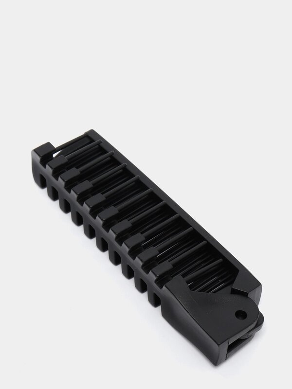 Расчёска складная, 20/10 х 2,5 см, цвет чёрный