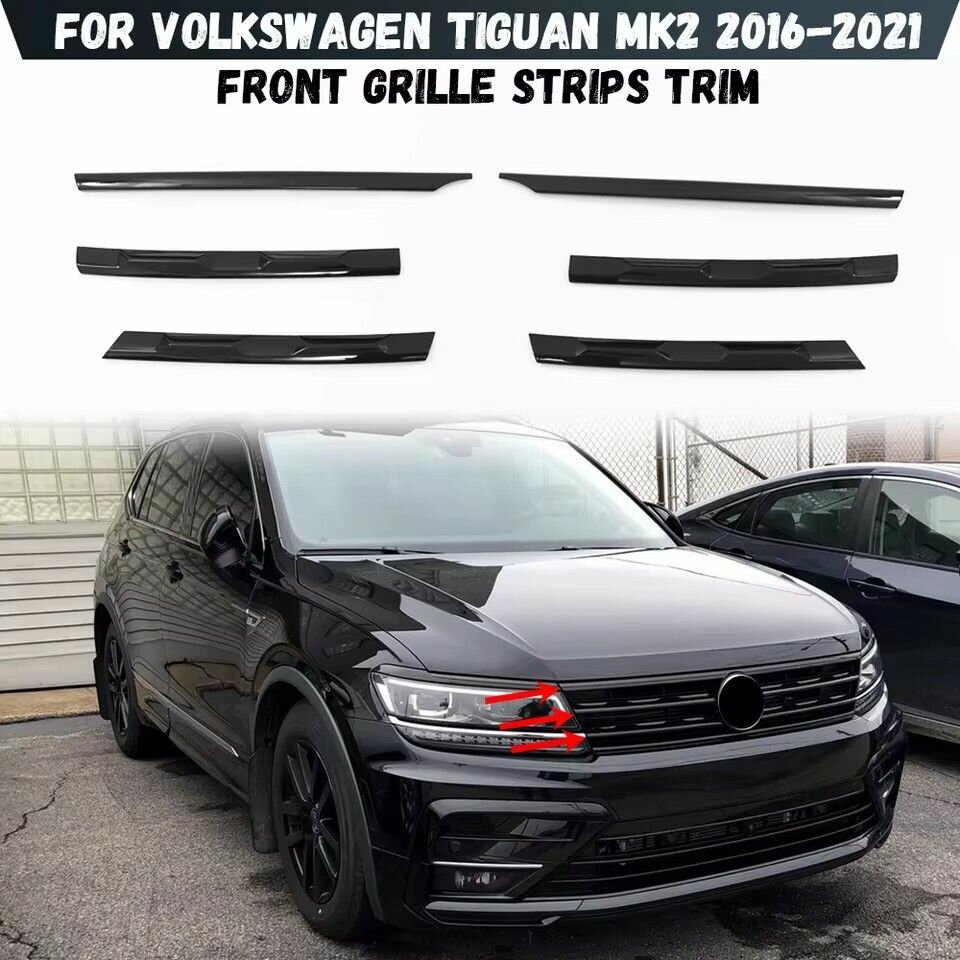 Центральная решетка радиатора для переднего бампера Volkswagen Tiguan MK2 2017-2021