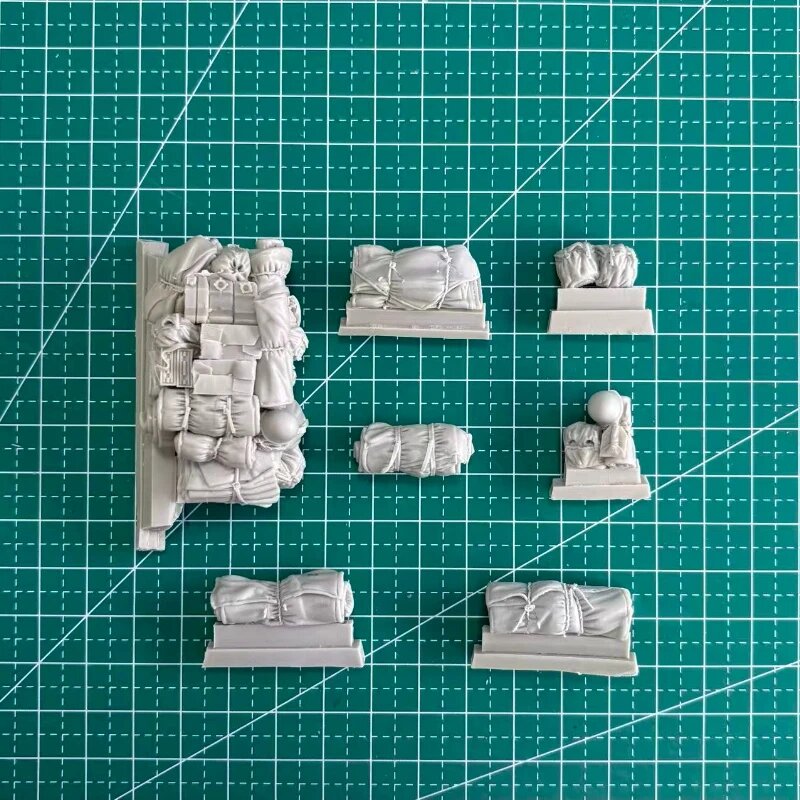 Собранный комплект модели из литой смолы в масштабе 1/35 M3A1, набор аксессуаров для танка Stuart (без танка), в разобранном виде и неокрашенной