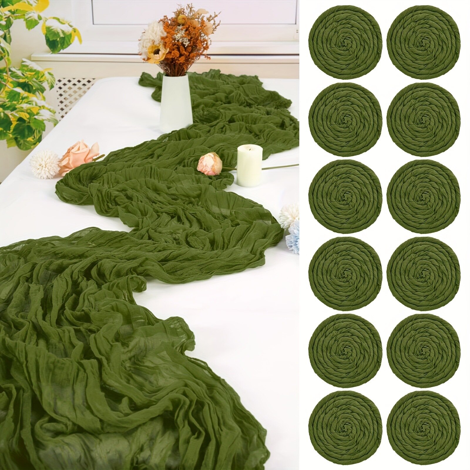 Плиссированная свадебная драпировка, декор для десертного стола, конференц-стола, декор для детского сада, ткань для украшения, сырная ткань, скатерть для стола