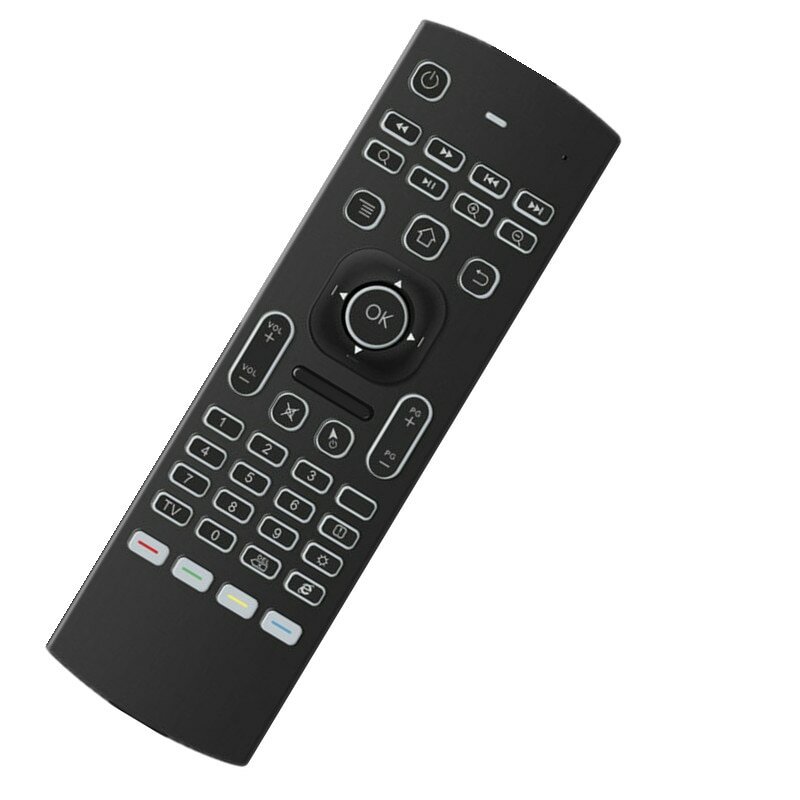 2.4G MX3 PRO Backlight AIR Mouse Keyboard Russian Voice 5 IR Android Smart TV Box ноутбук ПК дистанционного управления (черный)