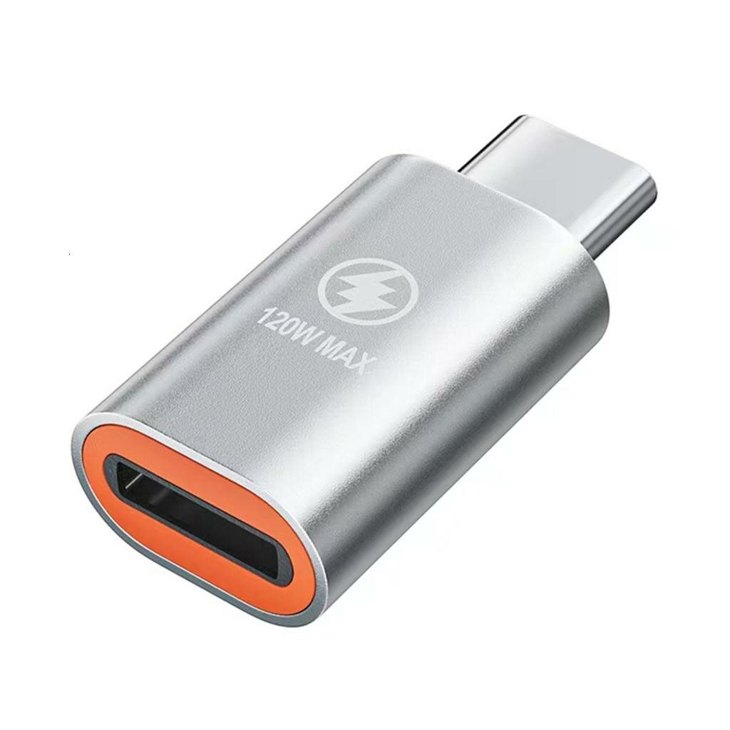 USB-C на 12pin переходник для быстрой зарядки, Серебро