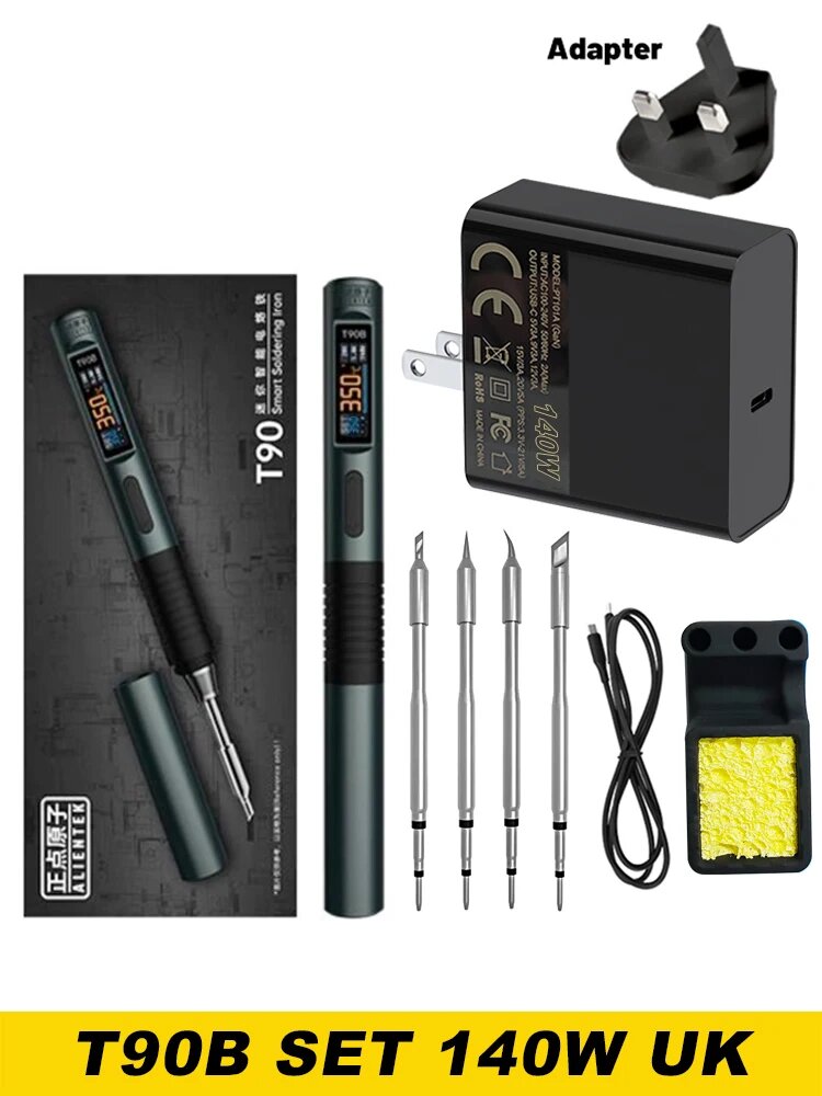 Паяльник умный ALIENTEK T90B SET 140W UK