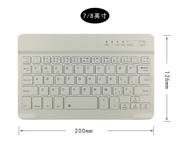 Беспроводная Bluetooth-клавиатура для iPad и Android-планшетов, ультратонкая универсальная мини-клавиатура для трех систем