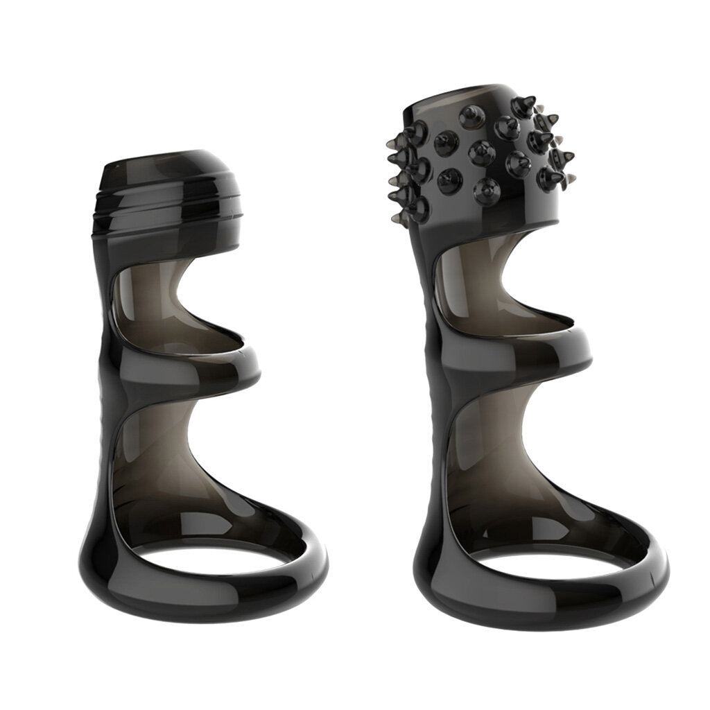 Мужские Кольца Для Пениса Многоразового Использования Удлинитель Члена Рукав Задержка Семяизвержения Эрекция Крышка Головки Увеличение Секс-Игрушек Кольца Для Члена