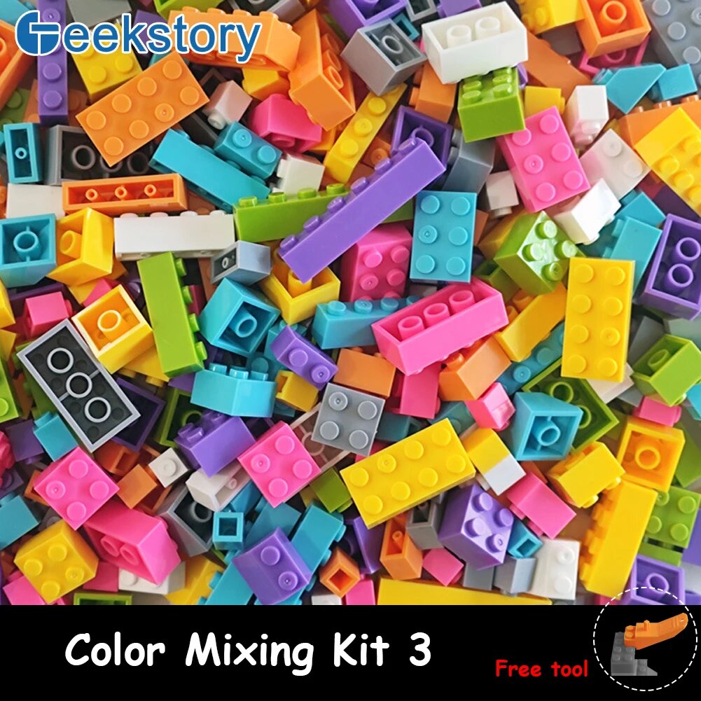 Строительные блоки Geekstory, Color Mixing Kit 3, 250g-bag