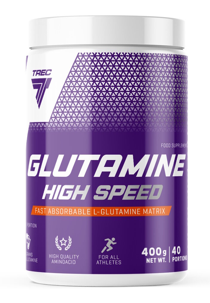 Глютамин в порошке, 400 гр, Trec Nutrition Glutamine High Speed, вкус апельсин-грейпфрут