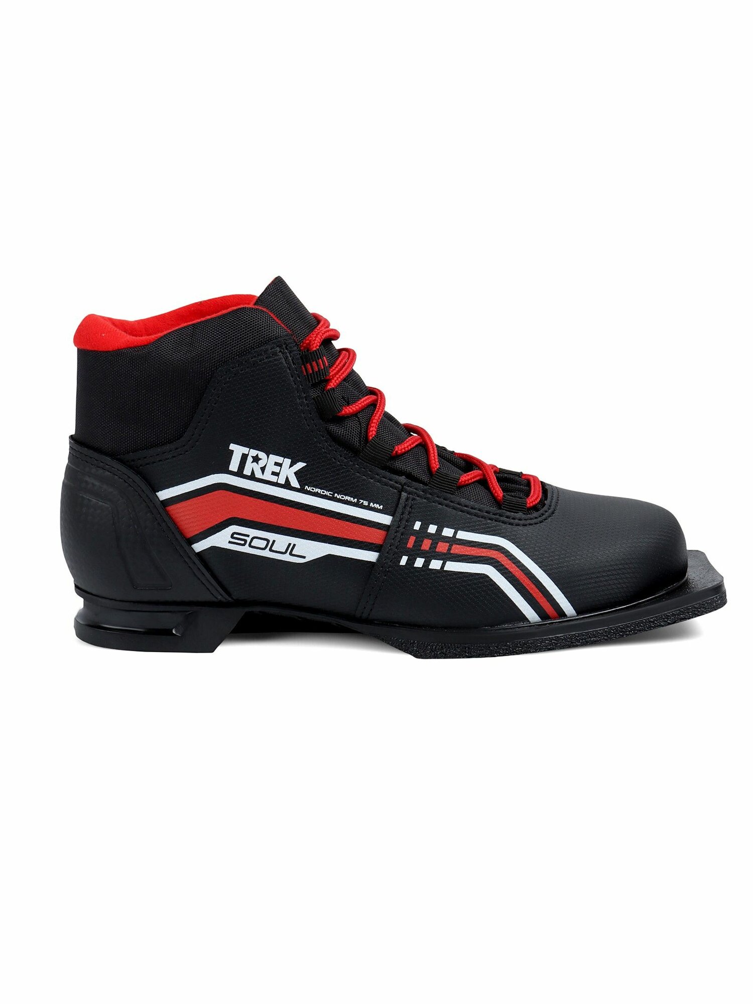 Ботинки лыжные Soul2 TREK, NN75, р. 45, искусственная кожа, чёрные