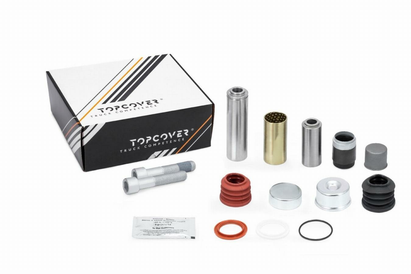 Р/к суппорта направляющие, втулка, уплотнитель, болты Knorr SB6/7 T08739010 (Topcover)