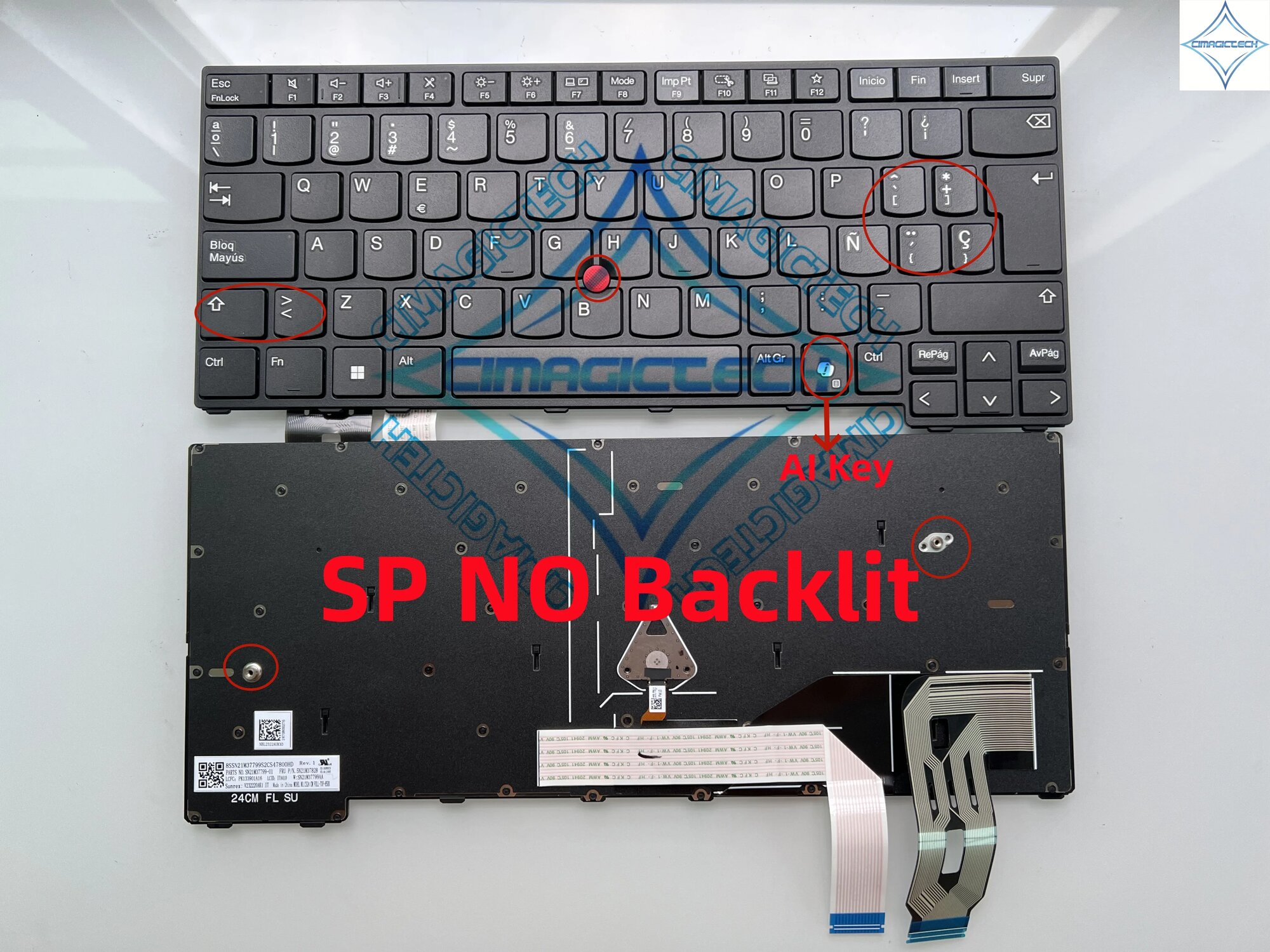 Клавиатура Lenovo Thinkpad T14/P14s/L14 SP NO Backlit