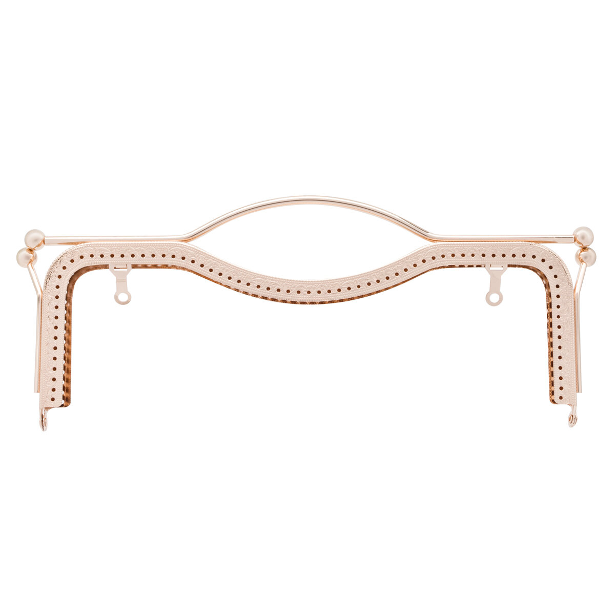 Фермуар для сумки пришивной (замок-защёлка) 27 см, Hobby&Pro (цвет светлое золото)