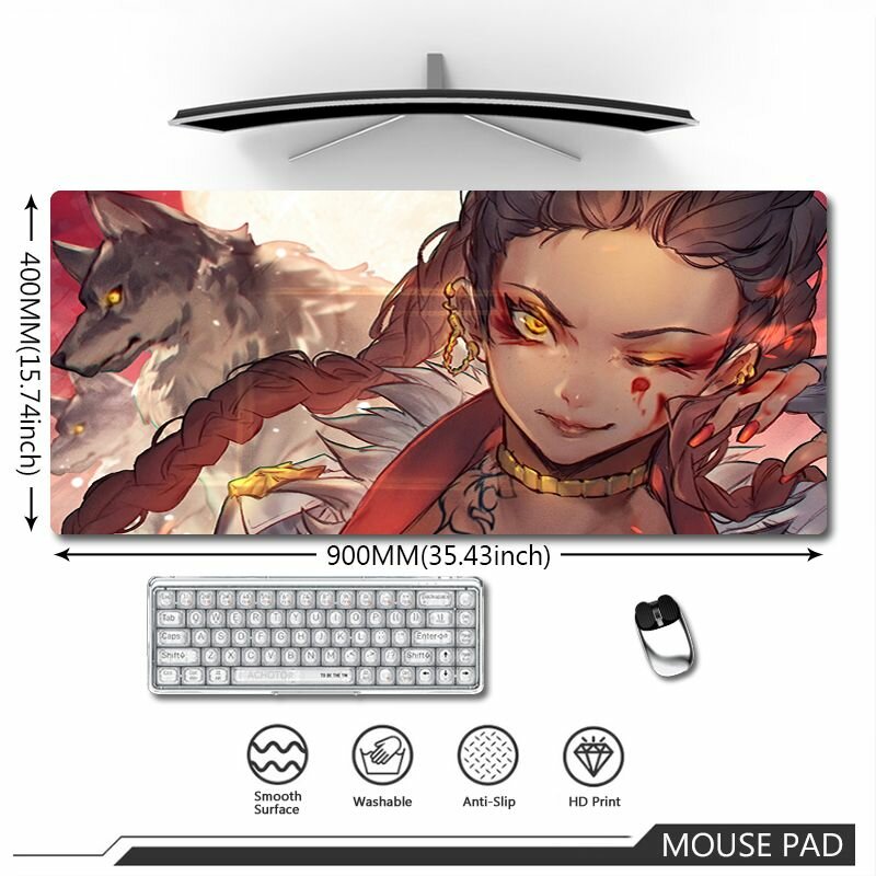 Игровой коврик Apex Hero Cool Keyboard, для мыши, для игрового стола, 90x40см
