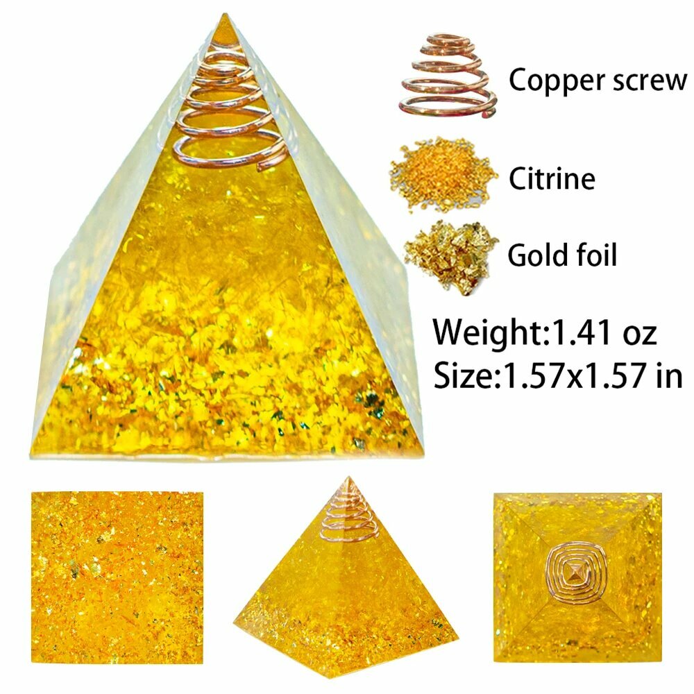 Хрустальная пирамида, Цвет: pyramid-Topaz