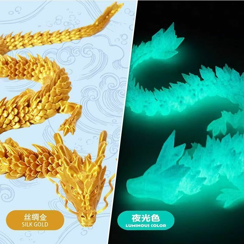 Горячая продажа китайского дракона, украшение для аквариума, ландшафтный дизайн, 3D-печатная модель дракона, креативная фигурка, интернет-знаменитость, горячая продажа игрушки дракона