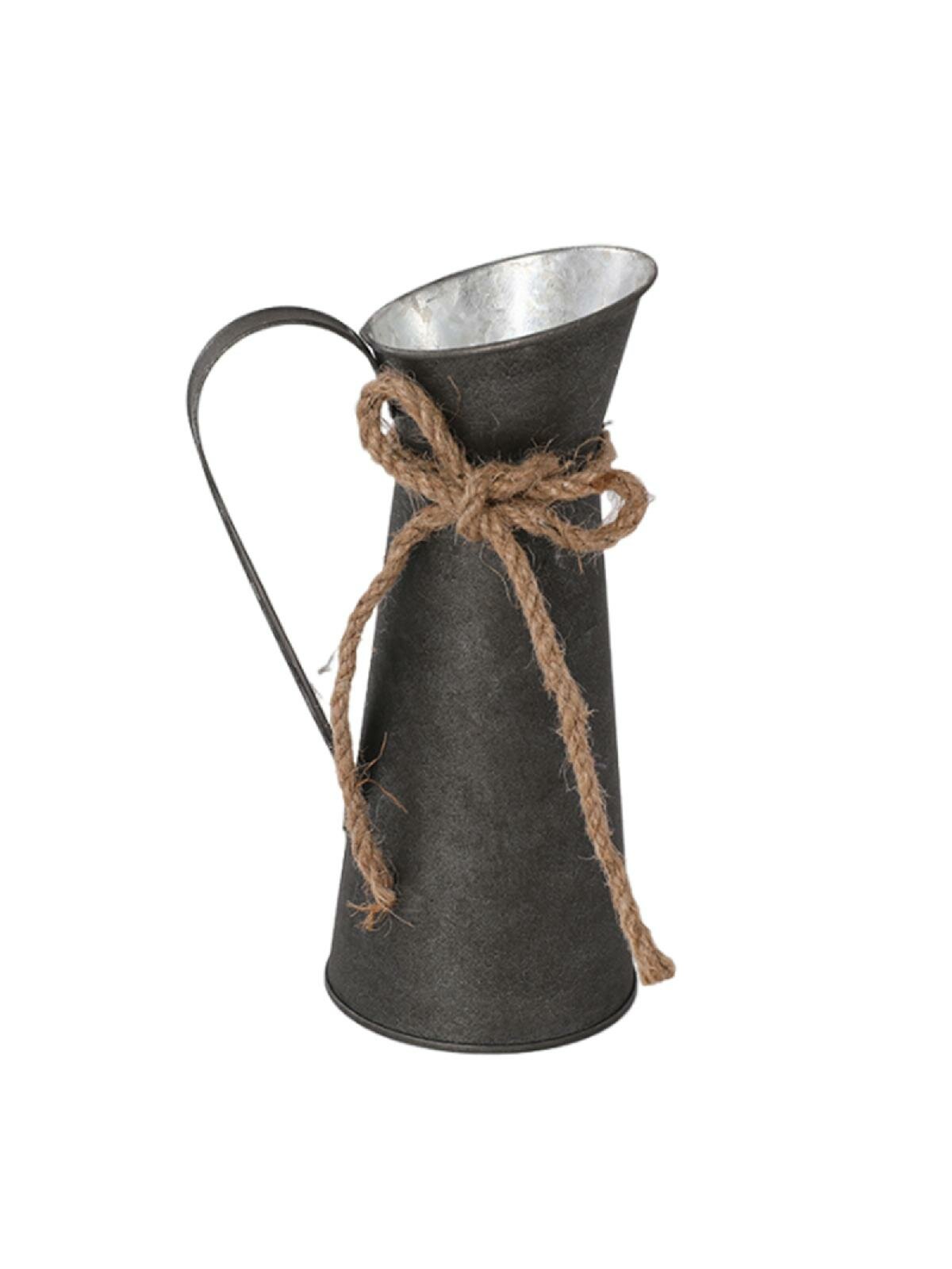 Металлическая банка для молока в деревенском стиле, деревенские примитивы, украшение домашнего сада