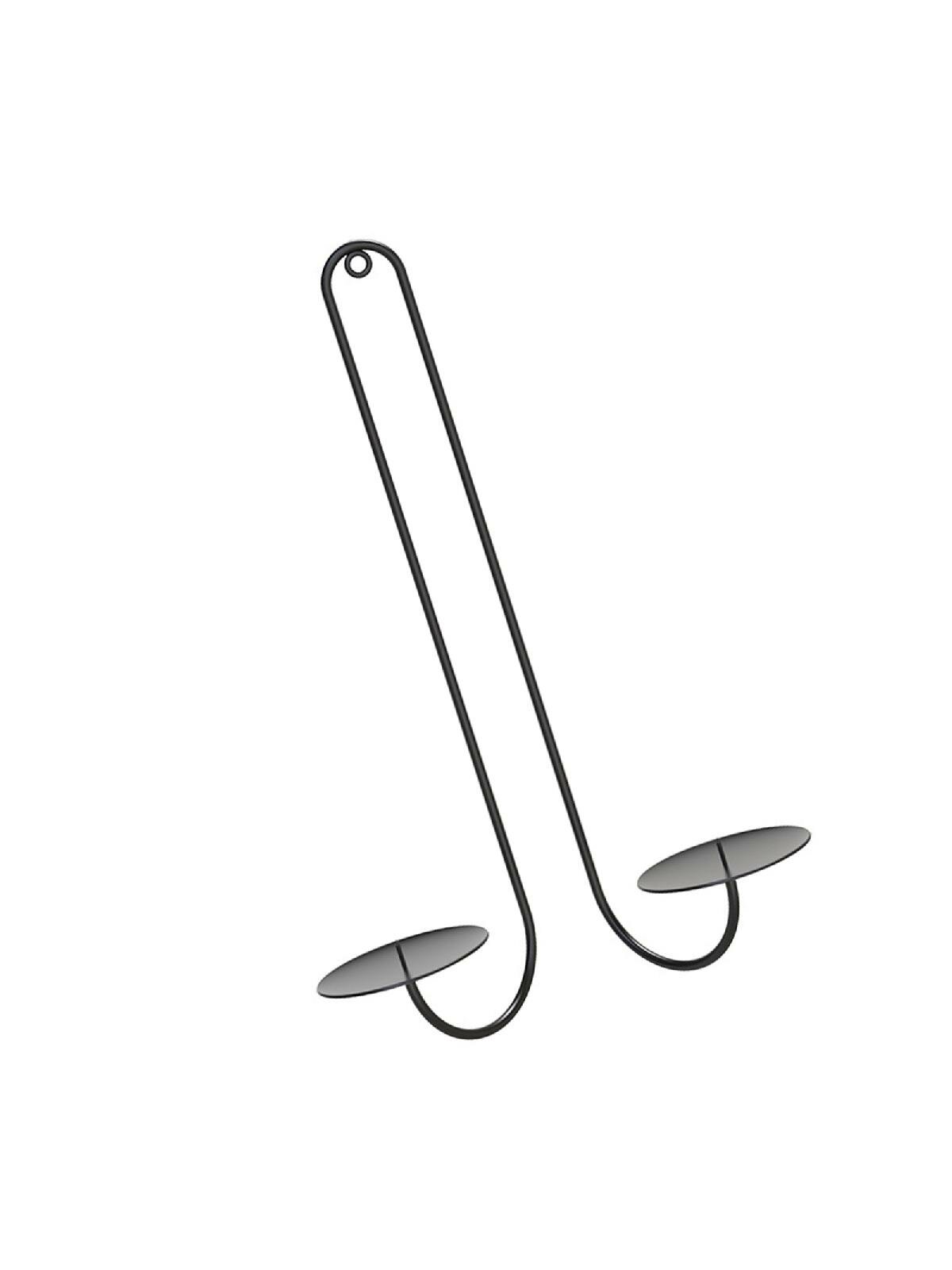 Железный подсвечник с двумя рычагами Настенный подсвечник Современные подвесные декоры