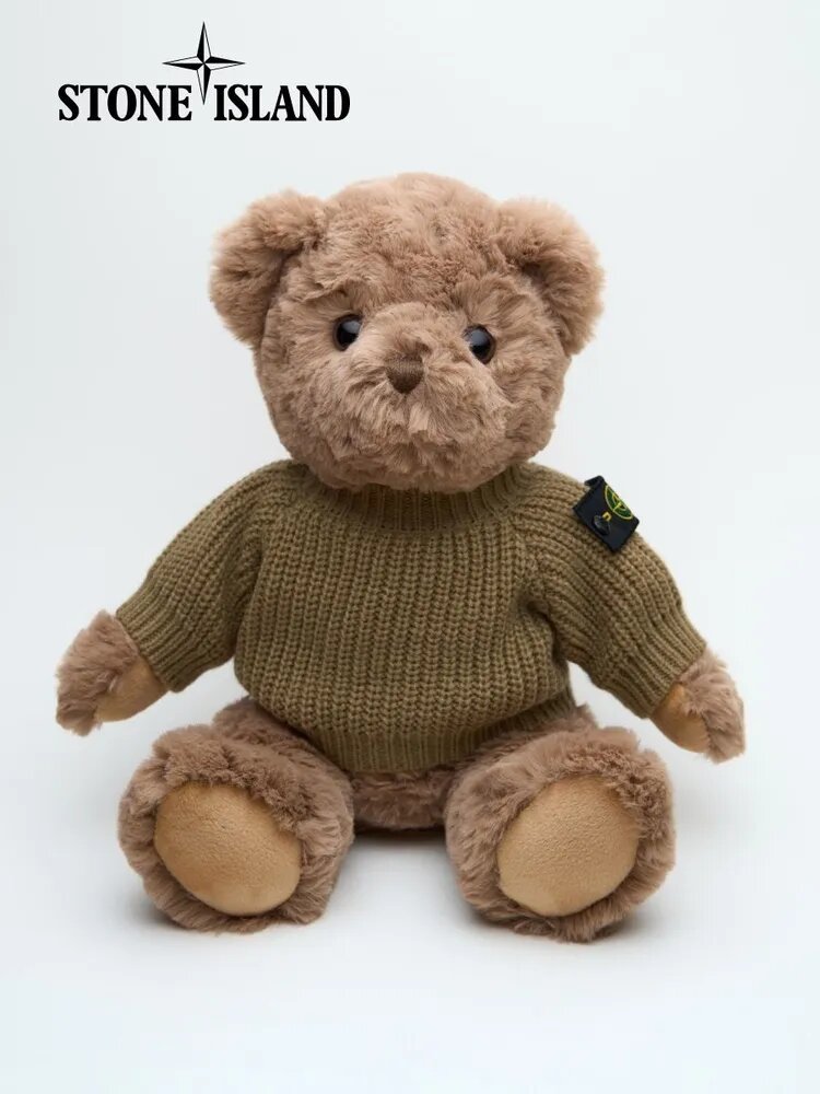 Мишка Tumbly в свитере Стон Айленд, искусственный мех, аэрофайбер, 26 см