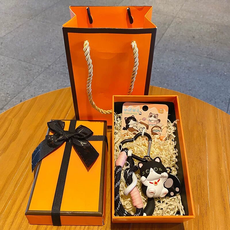 Новый милый брелок-кошечка 2025 года для девочек, изысканный кулон для рюкзака, парный брелок-шарм Брелок для ключей