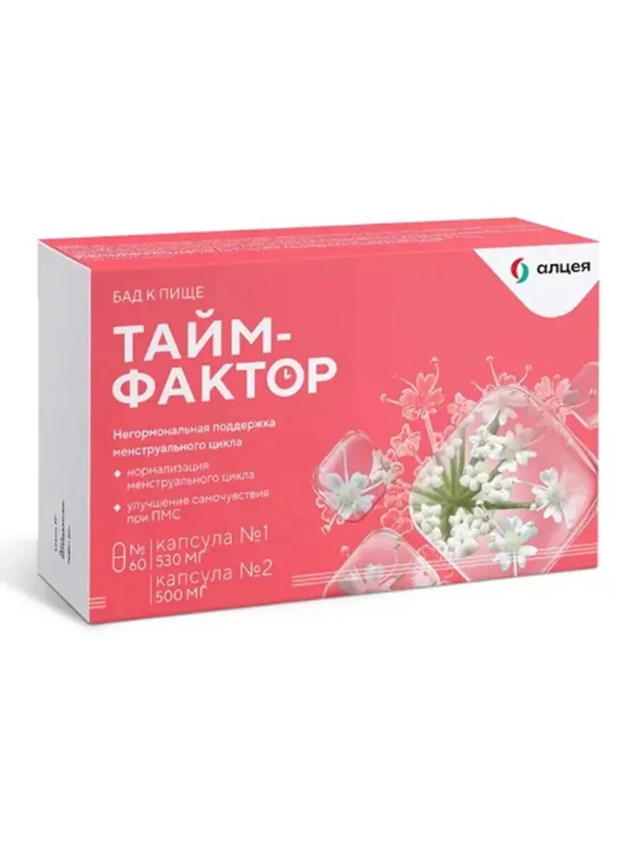 БАД ВТФ "тайм-фактор", для здоровья женской репродуктивной системы, 60 капсул