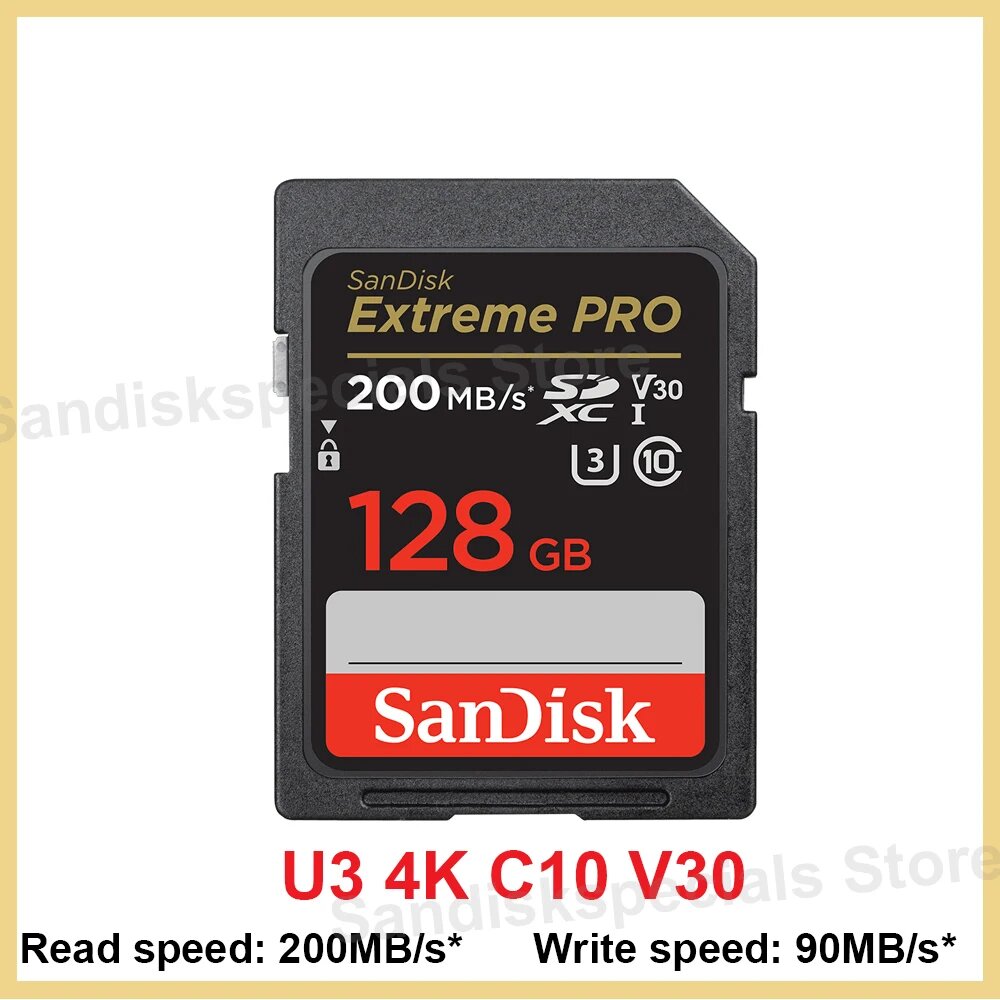 SanDisk Extreme PRO SD карта памяти 1 ТБ 128GB 200MBs-1PCS